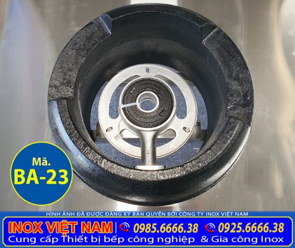 Bếp Á Đôi Kiềng Gang Có Gáy BA-23 | Inox Việt Nam