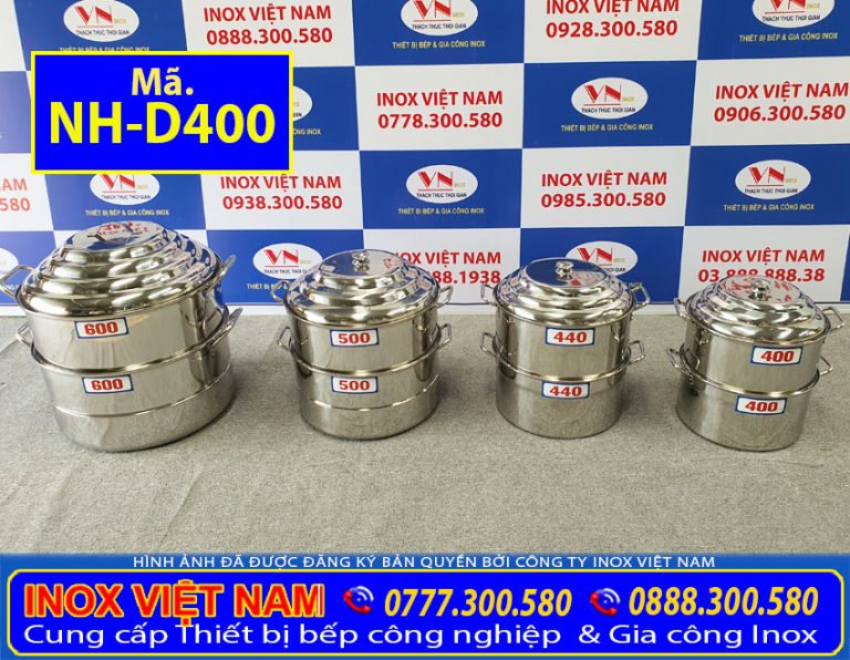Bộ Nồi Hấp Xửng Hấp Inox Size 400 NH-D400 | Inox Việt Nam