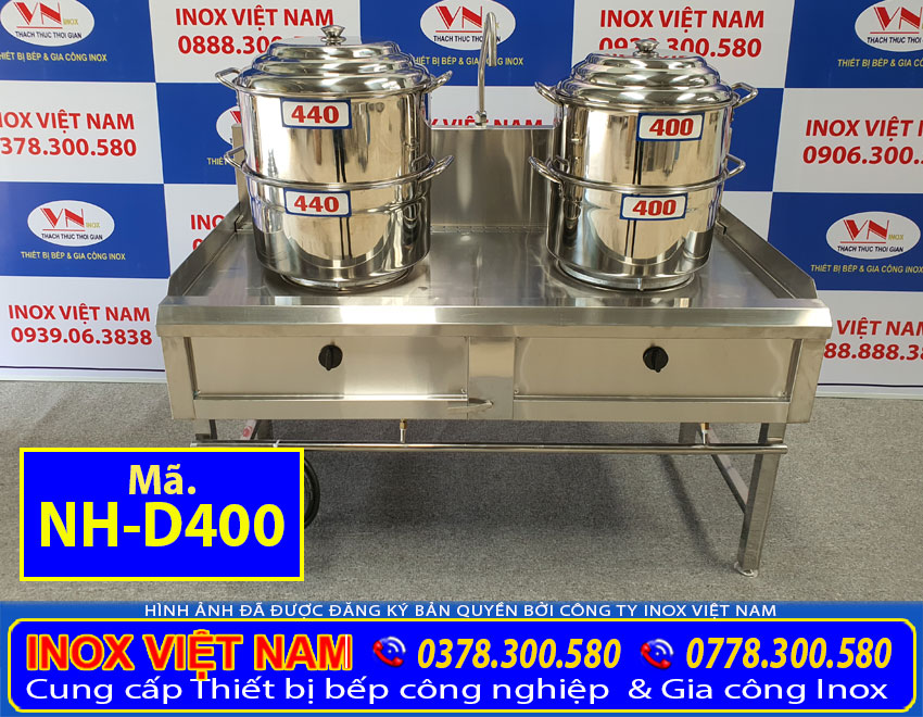 Bộ Nồi Hấp Xửng Hấp Inox Size 400 NH-D400 | Inox Việt Nam