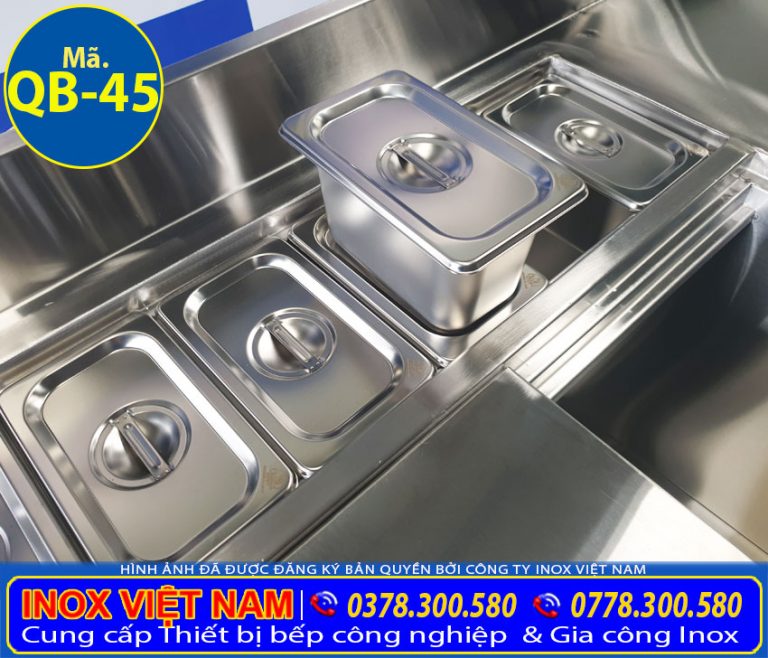 Quầy Pha Chế Inox Mini QB-45 | Inox Việt Nam