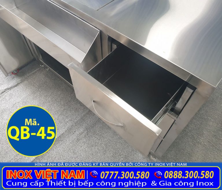 Quầy Pha Chế Inox Mini QB-45 | Inox Việt Nam