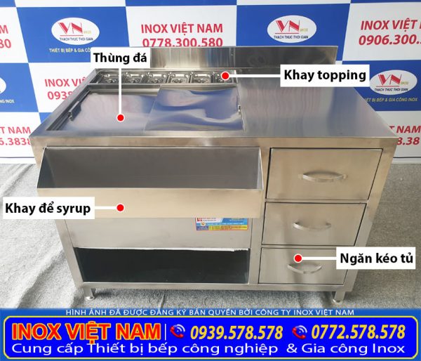 Quầy Pha Chế Inox Mini QB-45 | Inox Việt Nam